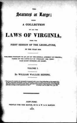The Virginia Killing Act Of 1669 The Law That Made It Legal To Kill A