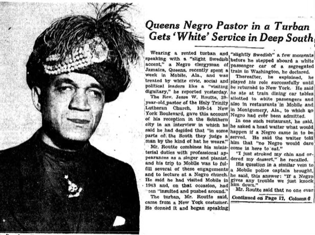 Rev. Jesse Routte: The Black Minister Who Outsmarted Jim Crow With a ...